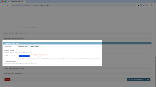 Custom Capture Forms